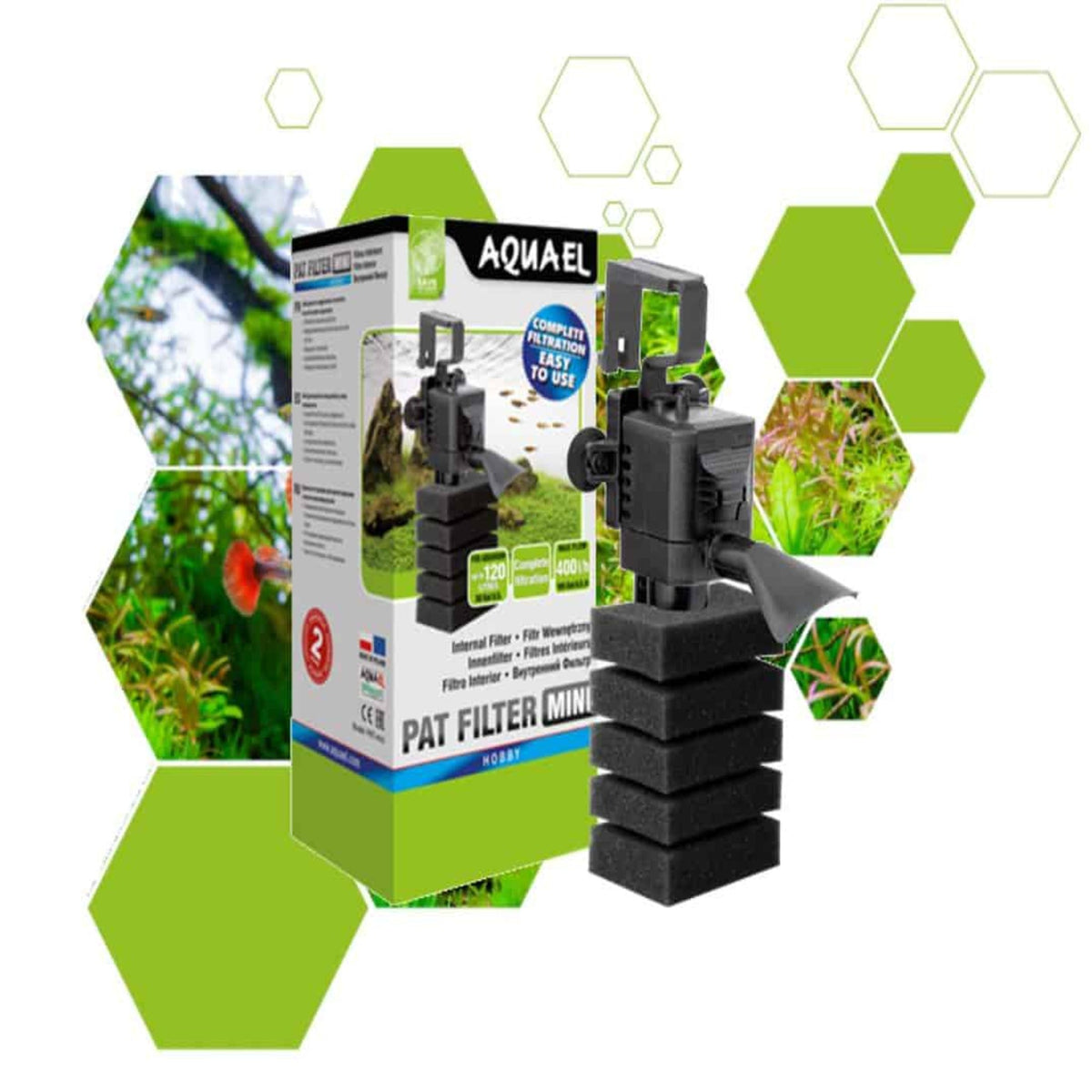 Aquael Pat Mini Filter 400l/h – Nano Tanks Australia